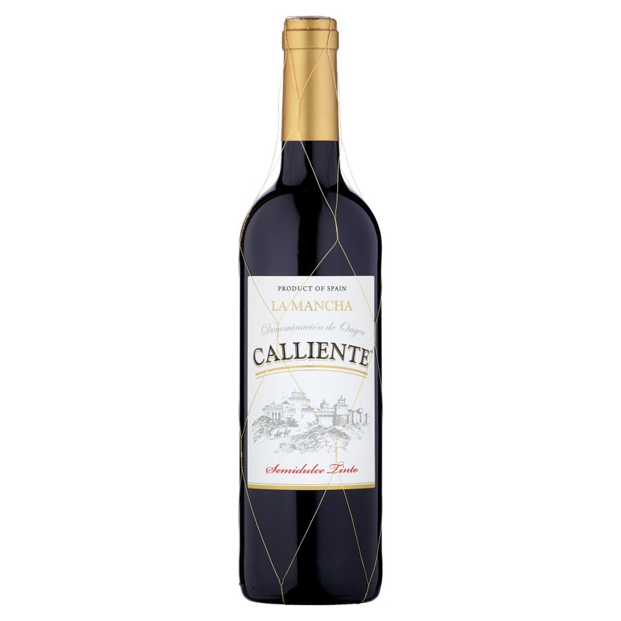 Calliente La Mancha Wino czerwone półsłodkie hiszpańskie 750ml - ceny ...