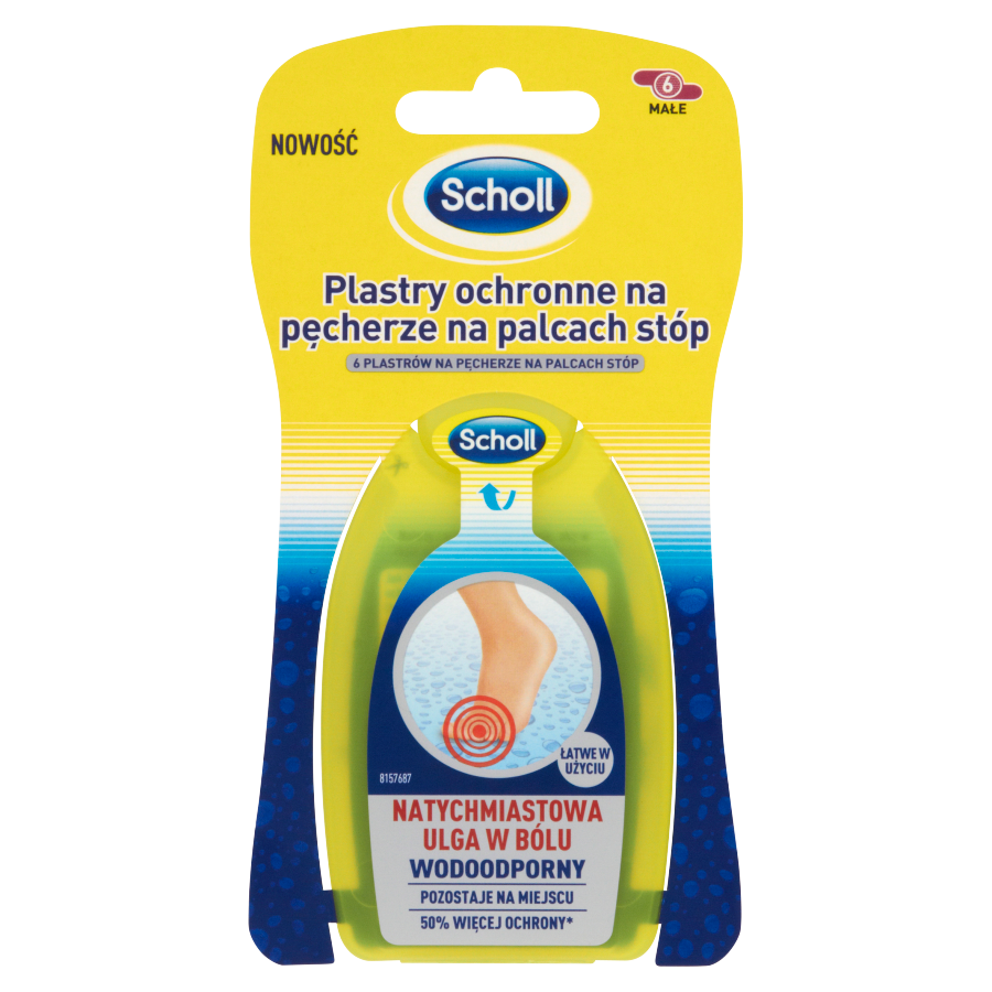 Scholl Plastry ochronne na pęcherze na palcach stóp 6 sztuk 6szt - ceny ...