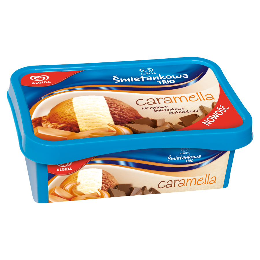 Algida Śmietankowa Trio Caramella karmelowo śmietankowo czekoladowa ...