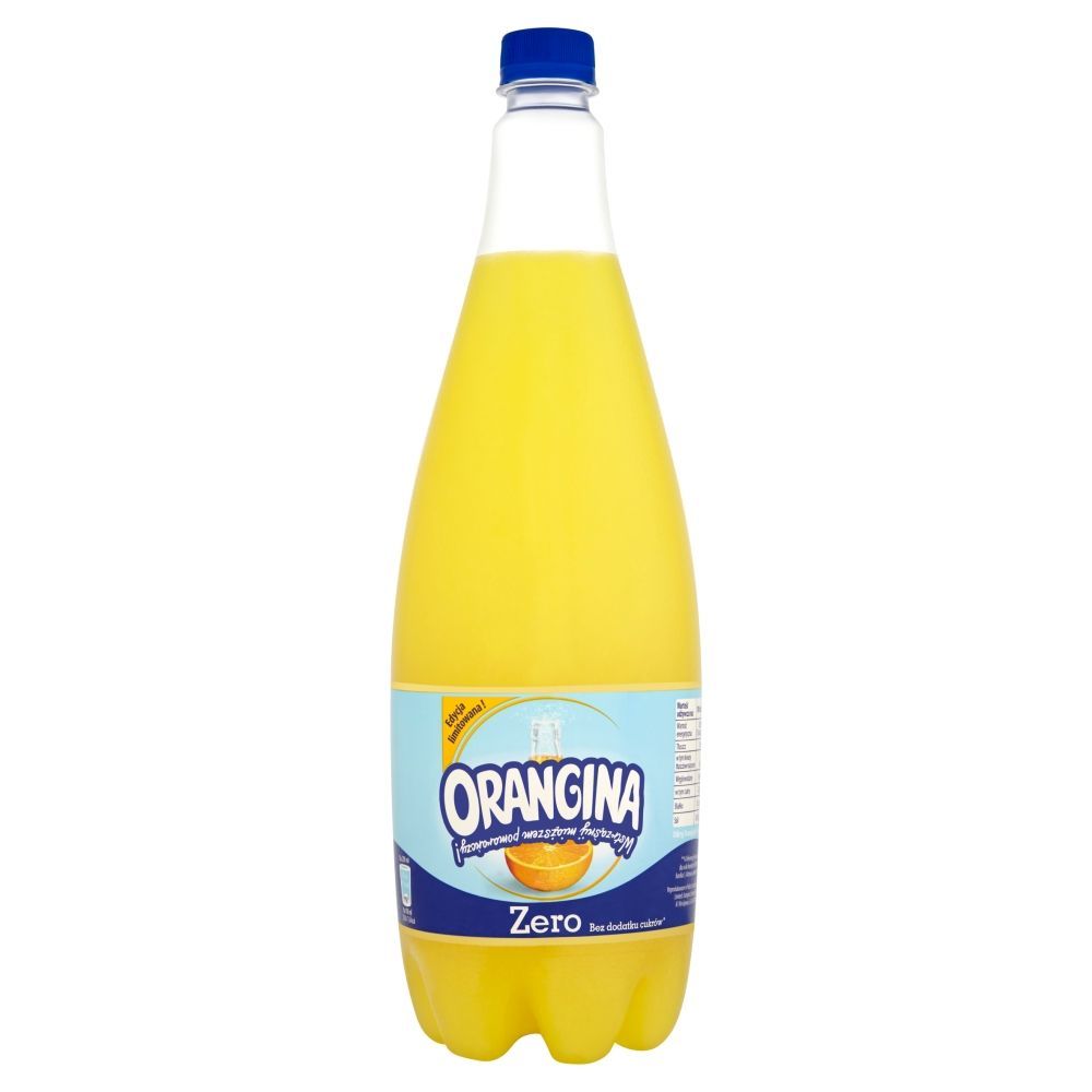 Orangina Zero Orzeźwiający napój gazowany z sokiem i miąższem ...